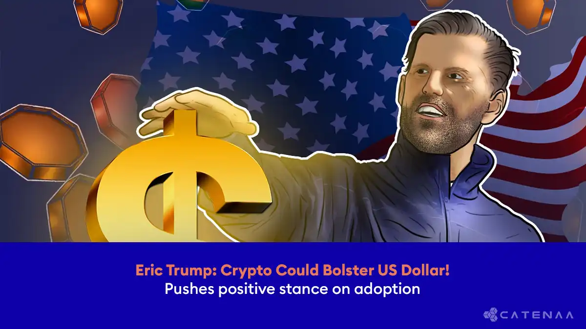 Eric Trump Says Crypto Could Bolster the US Dollar