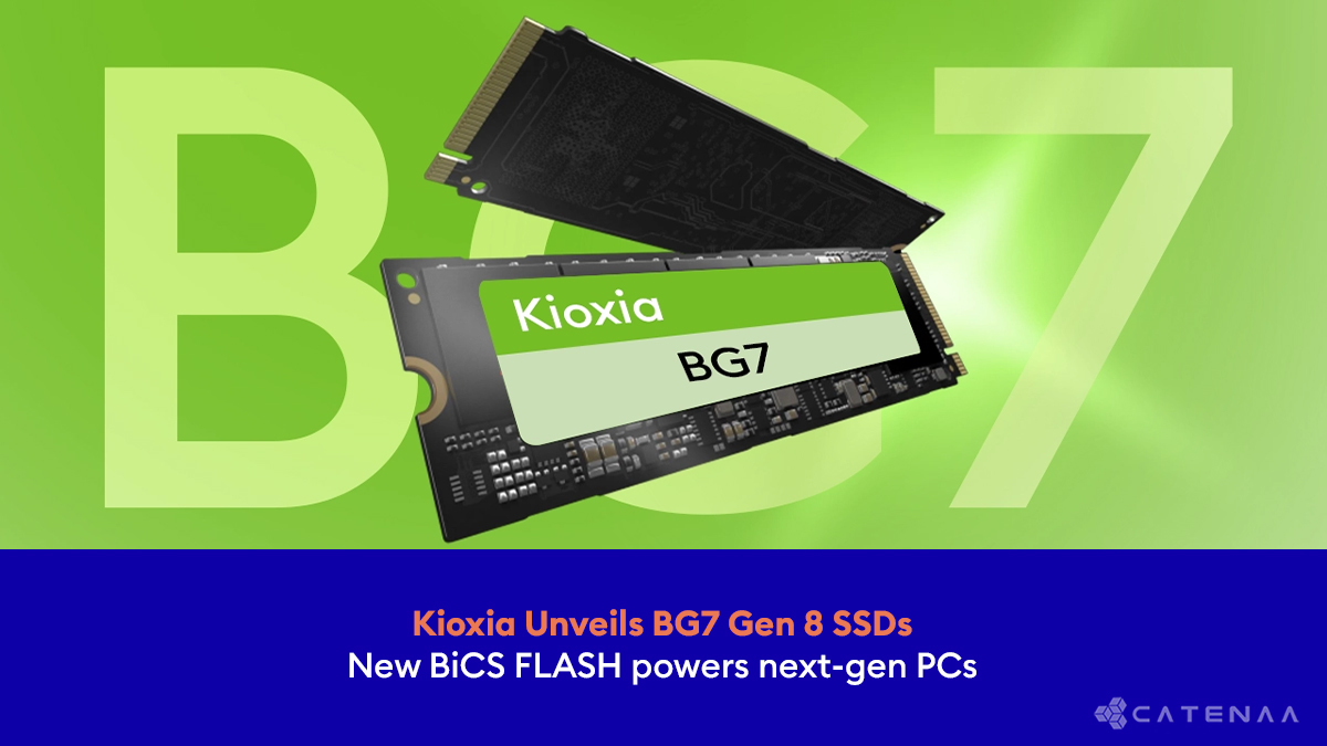 Kioxia Launches BG7 SSDs with Gen 8 BiCS FLASH